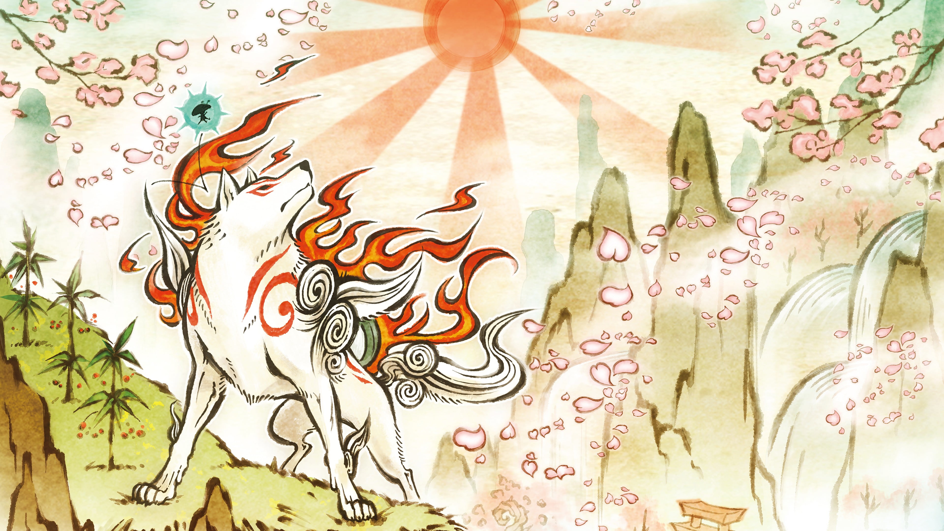 Okami Art (#3195844) - HD Wallpaper & Backgrounds Download