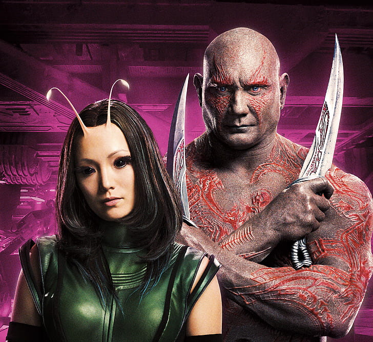 Fiction, Knives, Poster, Mantis, Dave Bautista, Drax, - Drax Guardians ...