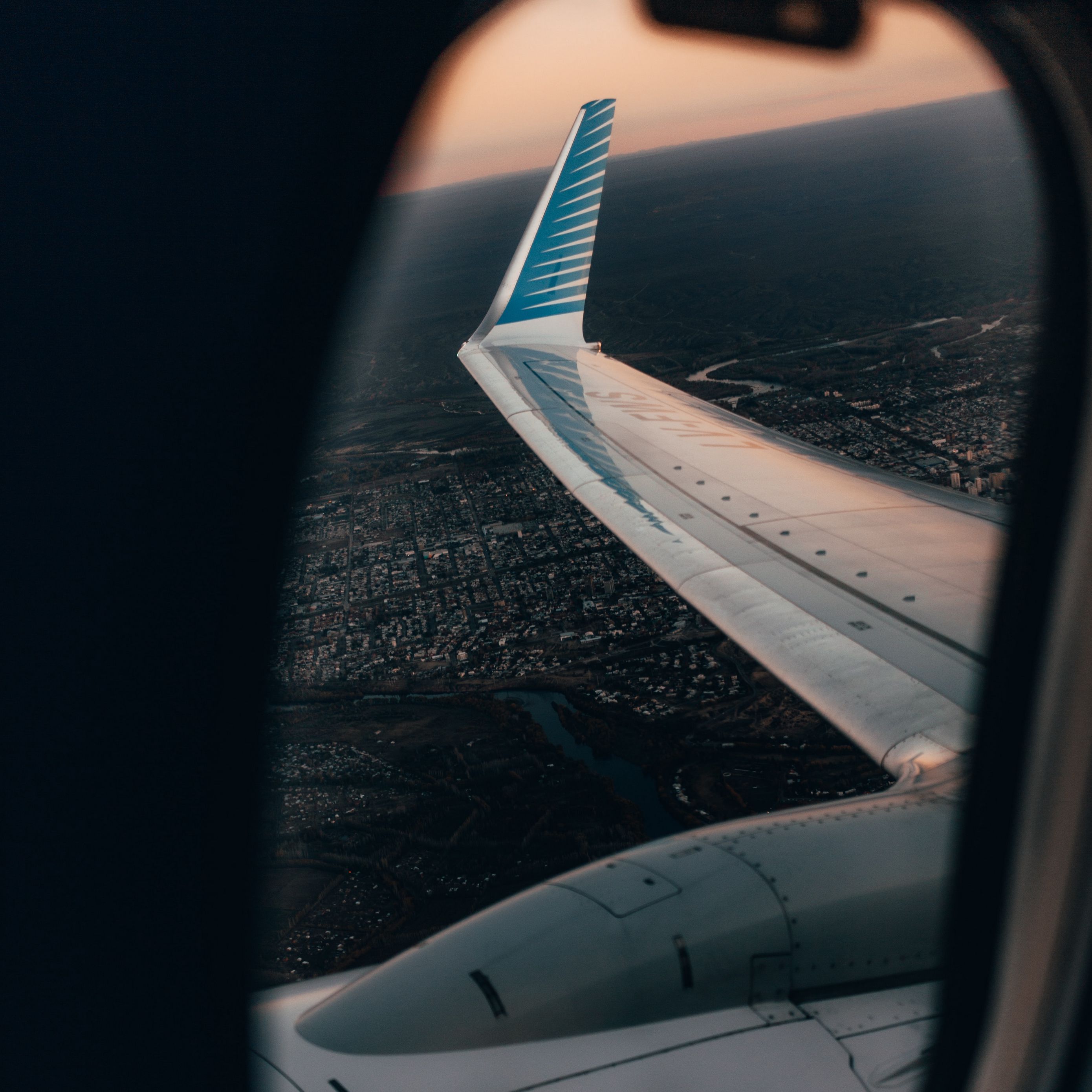 Wallpaper Airplane, Porthole, Wing, View, Overview - Wing View ...