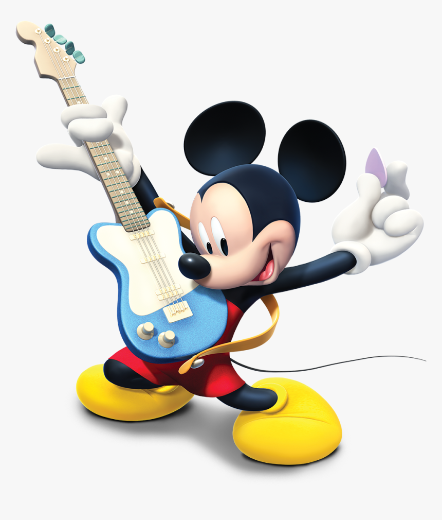 Mickey Mouse Wallpaper Guitar, Hd Png Download - Disney Junior Dj ...