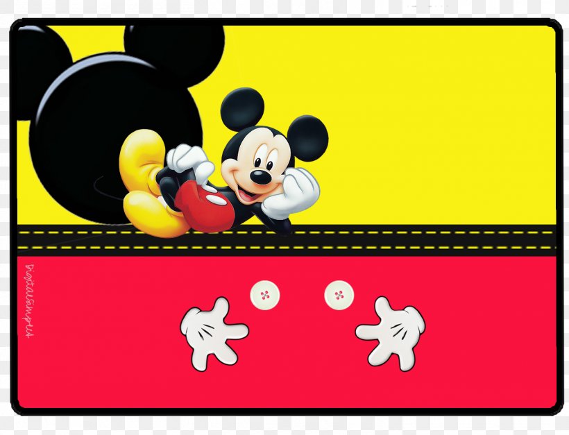 Download Yellow And Red Mickey Mouse Background On Itl.cat