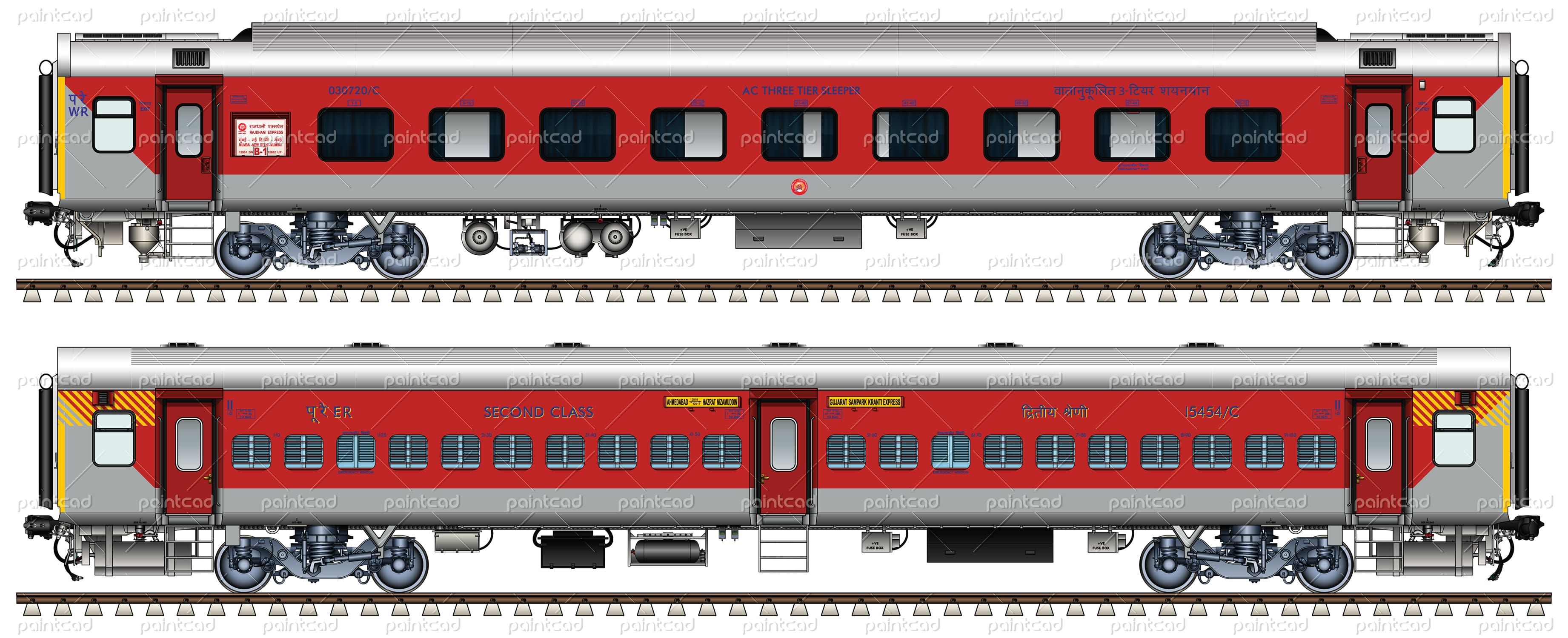 Indian Railway Lhb Coach (#3245791) - HD Wallpaper & Backgrounds Download