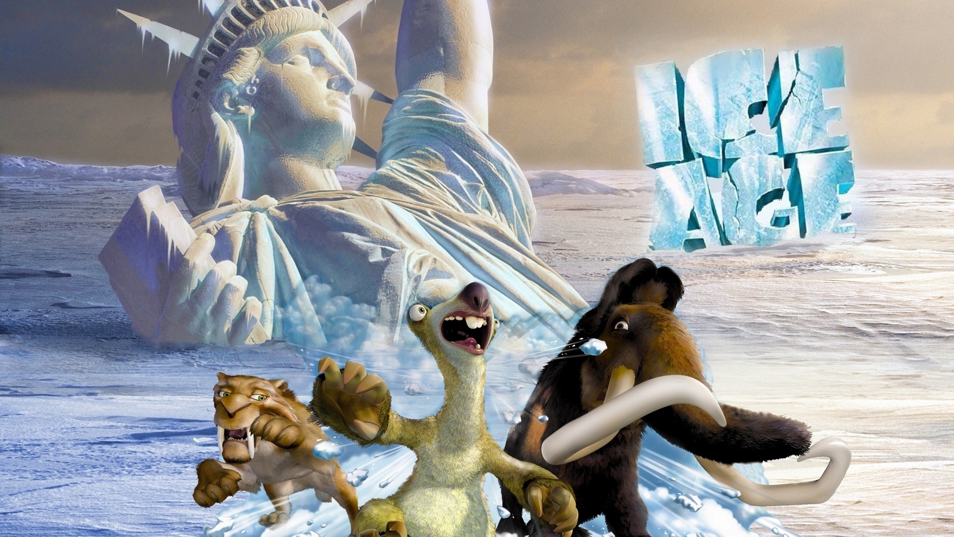 Ice Age Statue Of Liberty (#3262254) - HD Wallpaper & Backgrounds Download