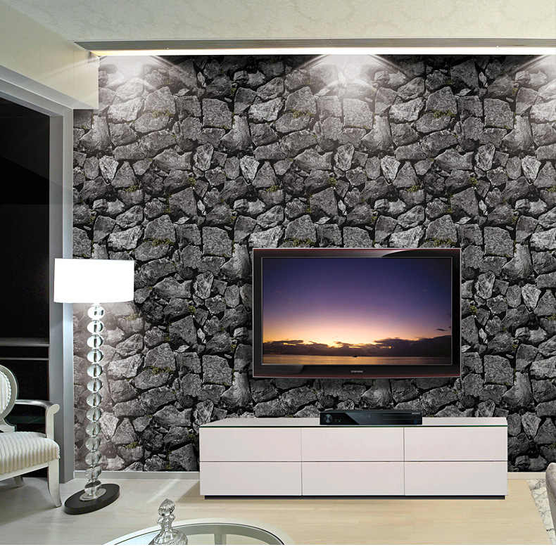 Vintage 3d Rock Stone Wallpaper Waterproof For Background - Rock Design ...