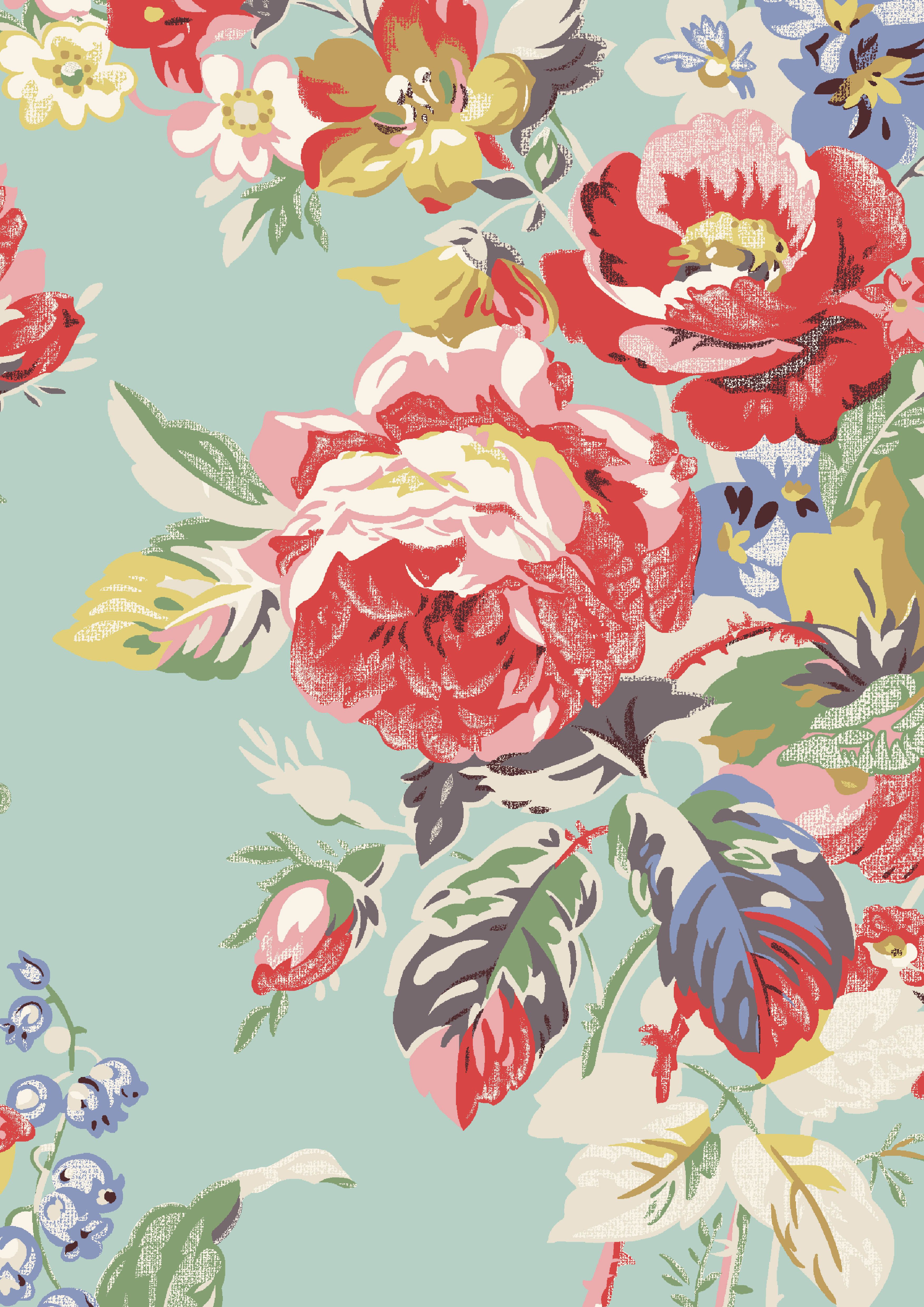 Floral Print (#3273109) - HD Wallpaper & Backgrounds Download