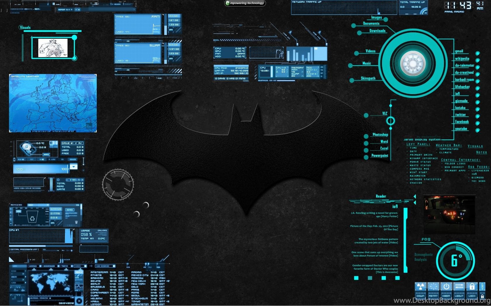 Batcomputer Wallpaper 4k