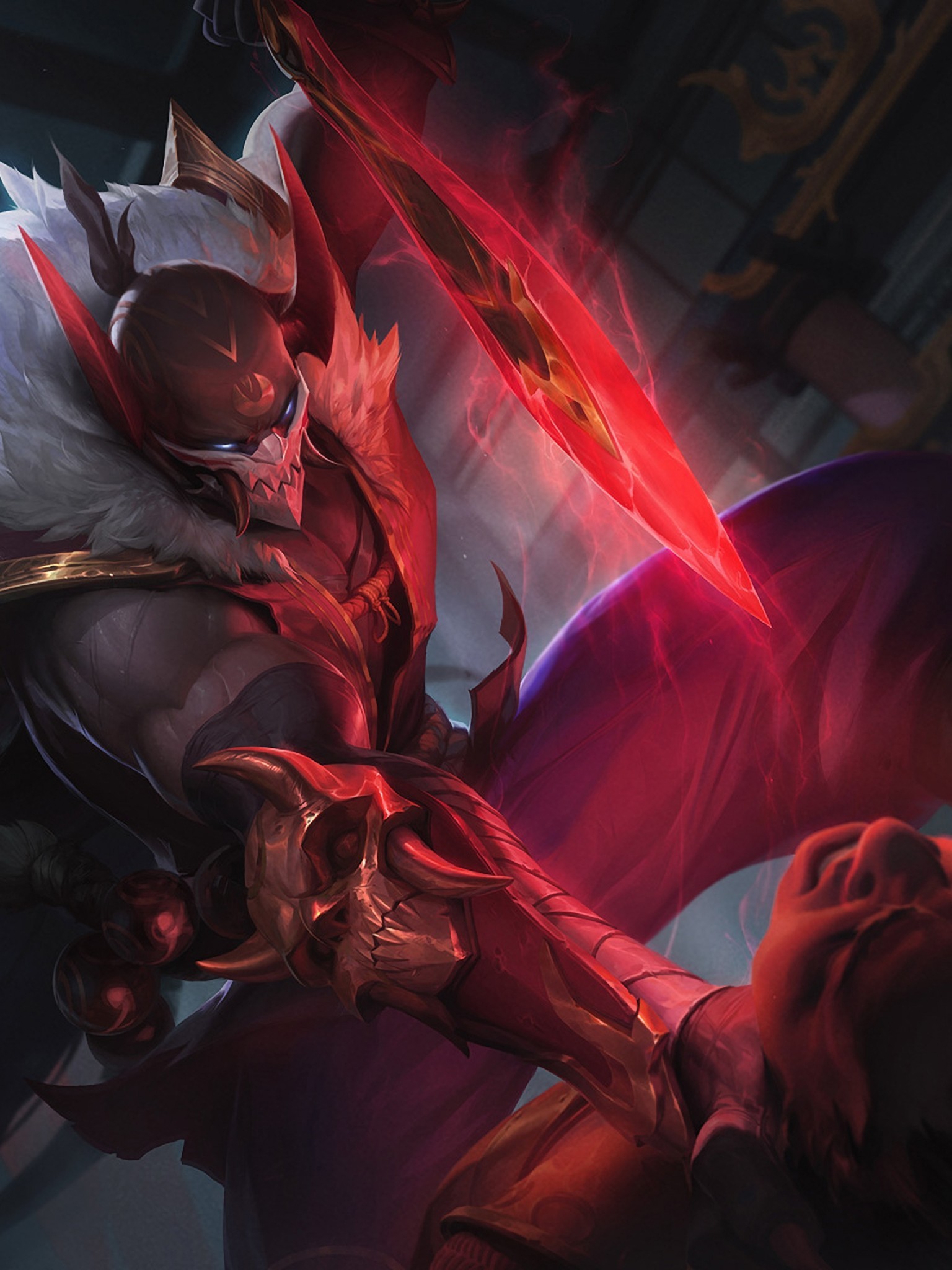 Download Blood Moon Pyke, Artwork, League Of Legends, Lol, Champion ...