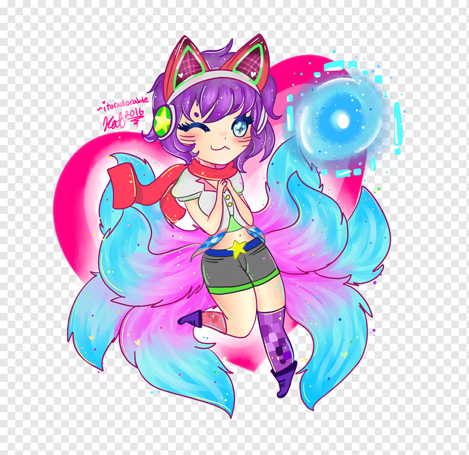 Drawing Arcade Game League Of Legends Ahri, League - Arcade League Of ...