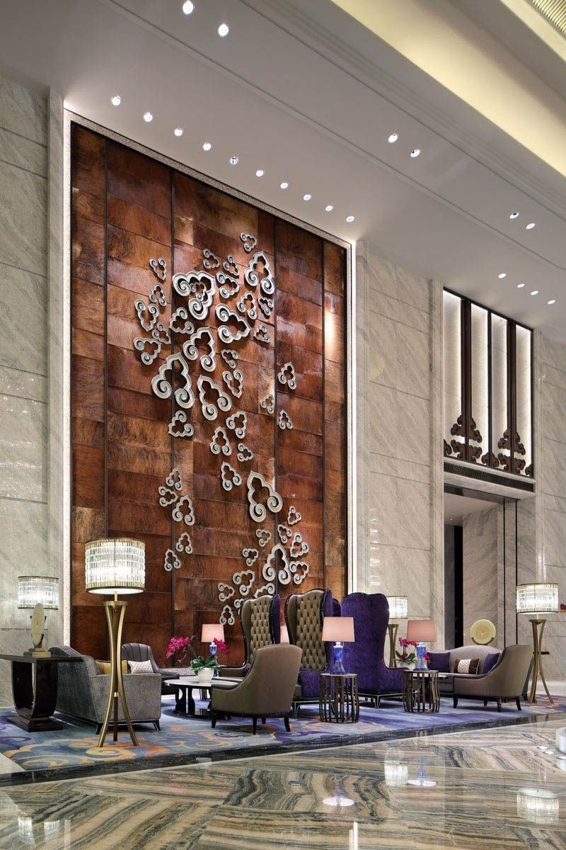 Luxury Hotel Lobby Wall Design (#3289727) - HD Wallpaper & Backgrounds ...