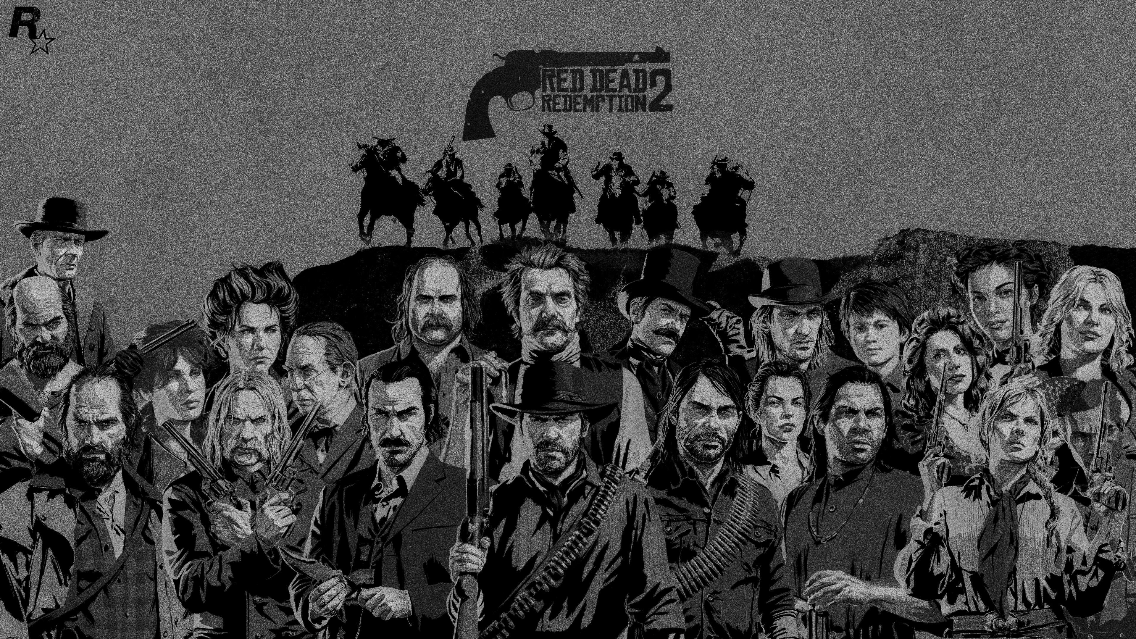 Download Red Dead Redemption 2 Wallpaper - Van Der Linde Gang On Itl.cat