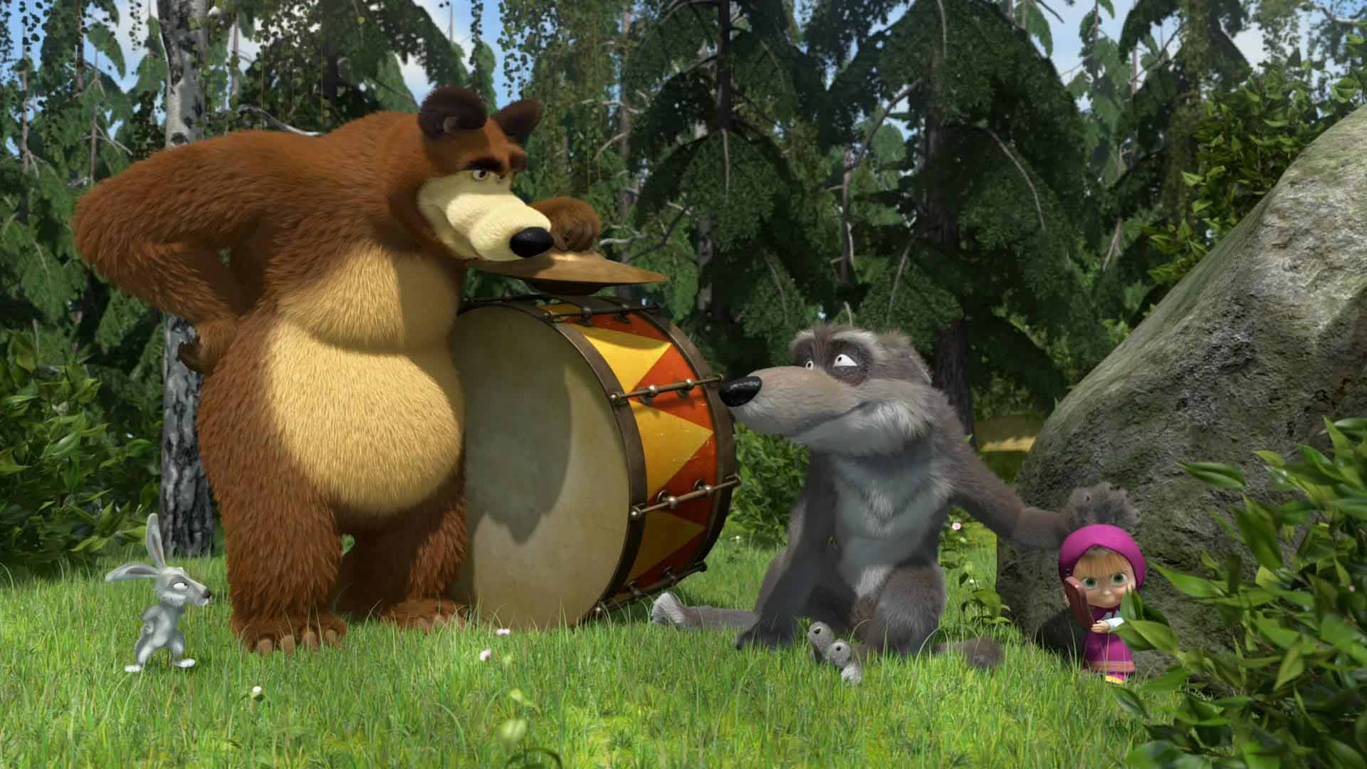 Masha And The Bear Angry (#369113) - HD Wallpaper & Backgrounds Download