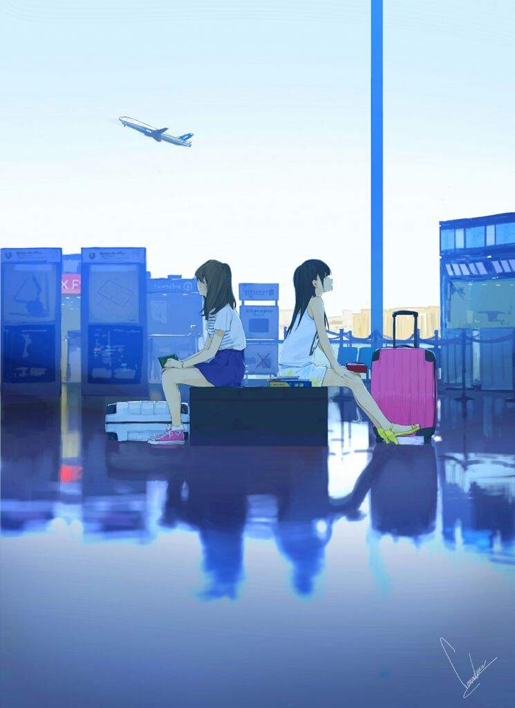 Anime - Anime Airport (#400070) - HD Wallpaper & Backgrounds Download