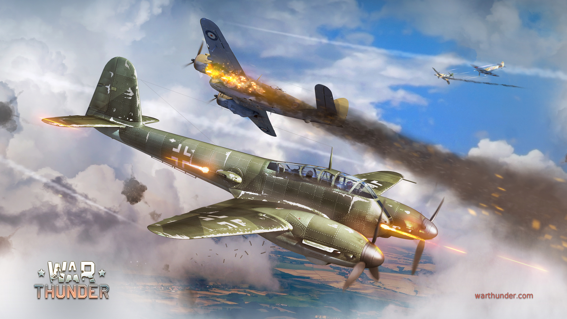War Thunder Wallpaper - Ww2 Dogfight Wallpaper Hd (#419326) - HD ...