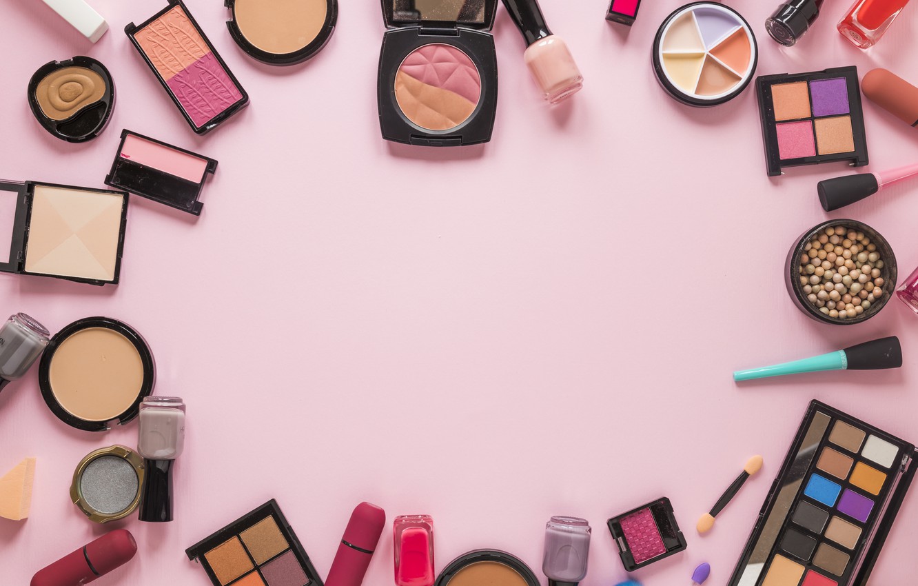 Photo Wallpaper Lipstick, Shadows, Pink Background, - Background ... Photo Wallpaper Lipstick, Shadows, Pink Background, - Background ...