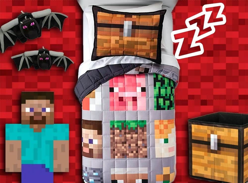 Minecraft Bedroom Bedroom Wallpaper - Minecraft (#454524) - HD ...