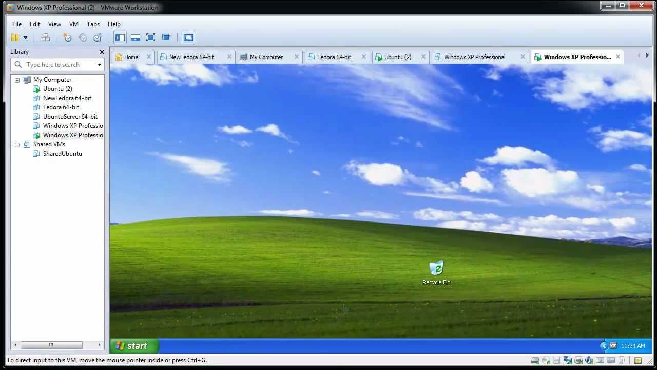 Connecting To Vmware Virtual Machines Using The Windows - Windows Xp ...