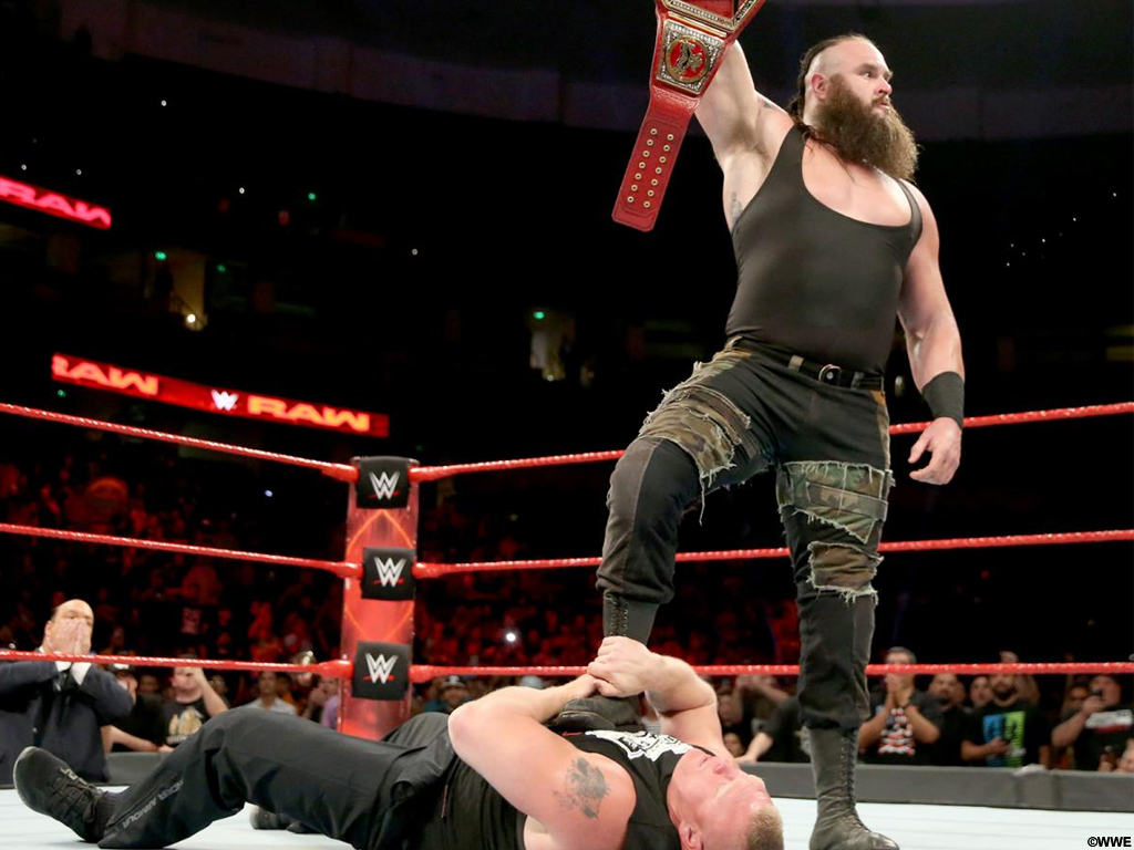 The 'monster Among Man' Braun Strowman Just Destroyed - Braun Strowman Destroys Brock Lesnar ...