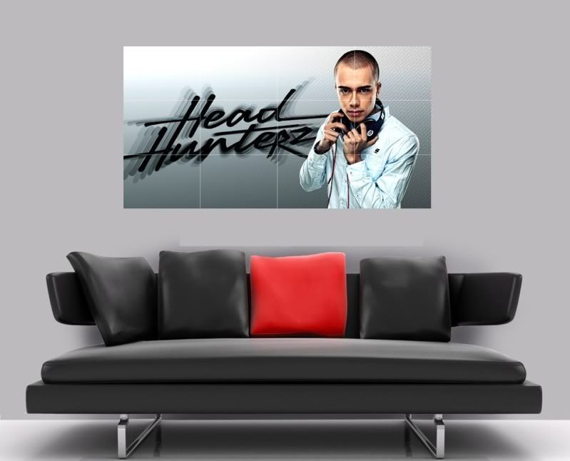 Headhunterz Borderless Mosaic Tile Wall Poster 47 X - Headhunterz Hard ...