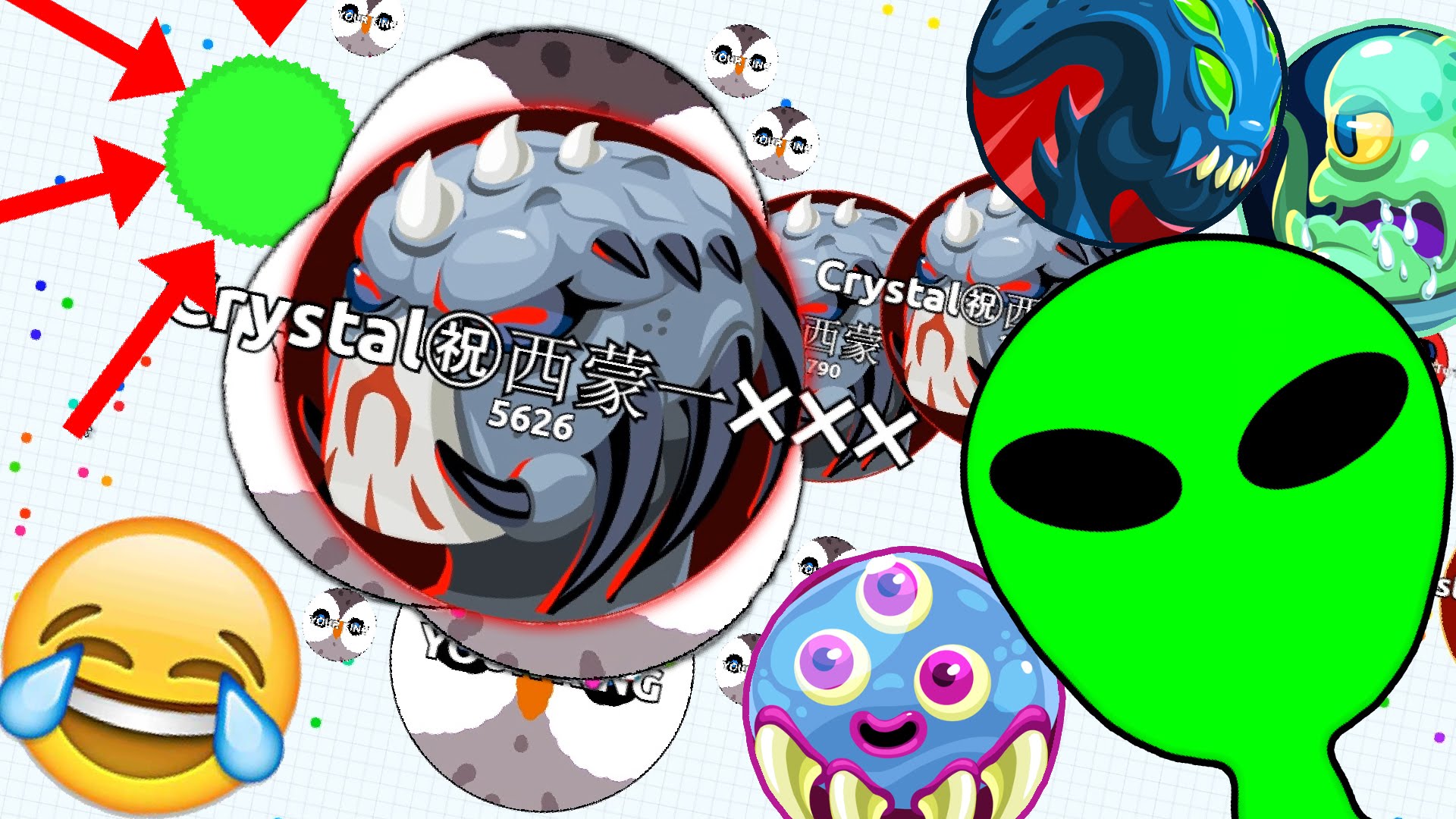 Agario Wallpaper - Cartoon (#535151) - HD Wallpaper & Backgrounds Download