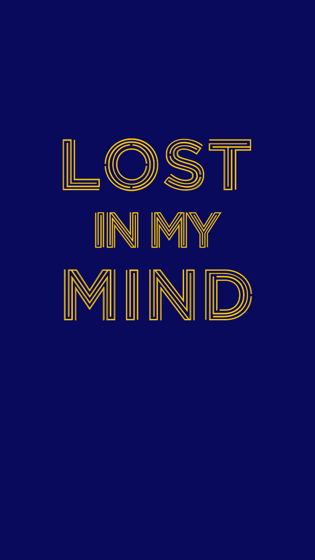 Lost In My Mind - Calligraphy (#579006) - HD Wallpaper & Backgrounds ...