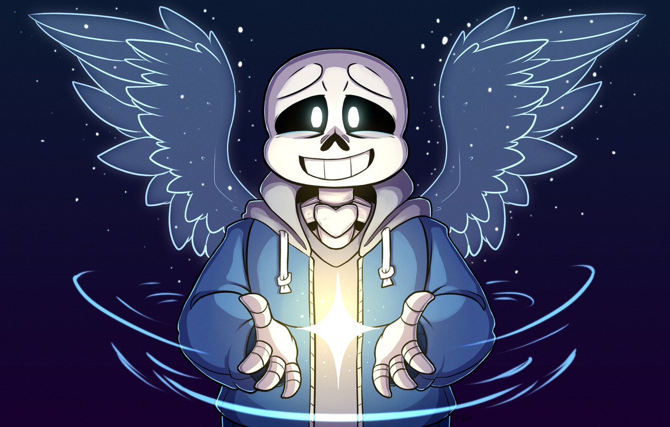 Photo Wallpaper Smile, The Game, Undertale, Sans, Undertail - Kinky Spy ...