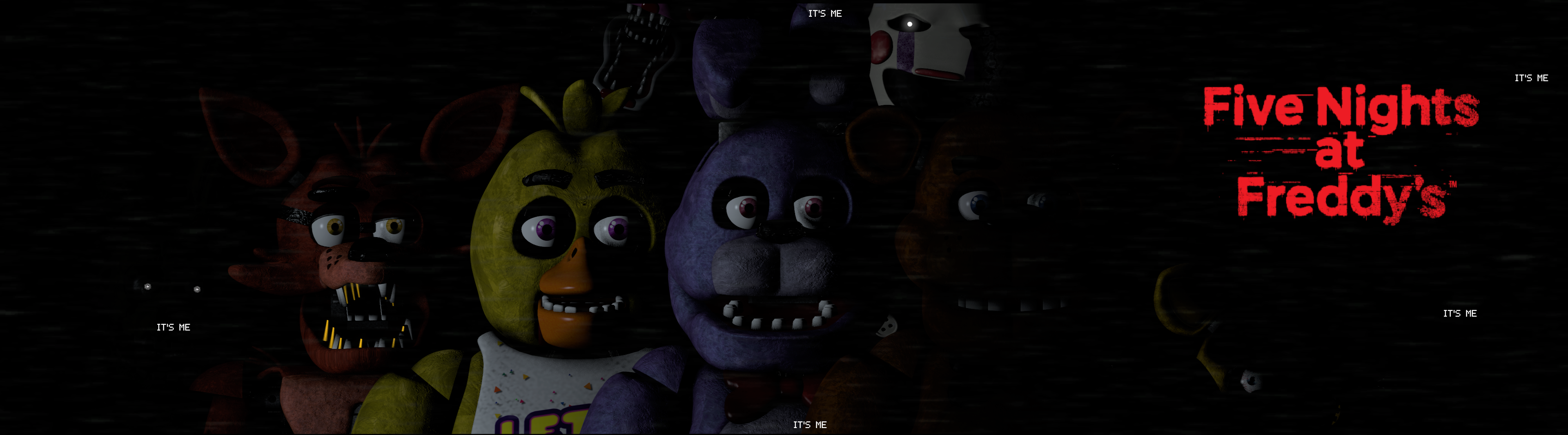 Render[sfm] Five Nights At Freddy's Dual Monitor Wallpaper - Cartoon ...