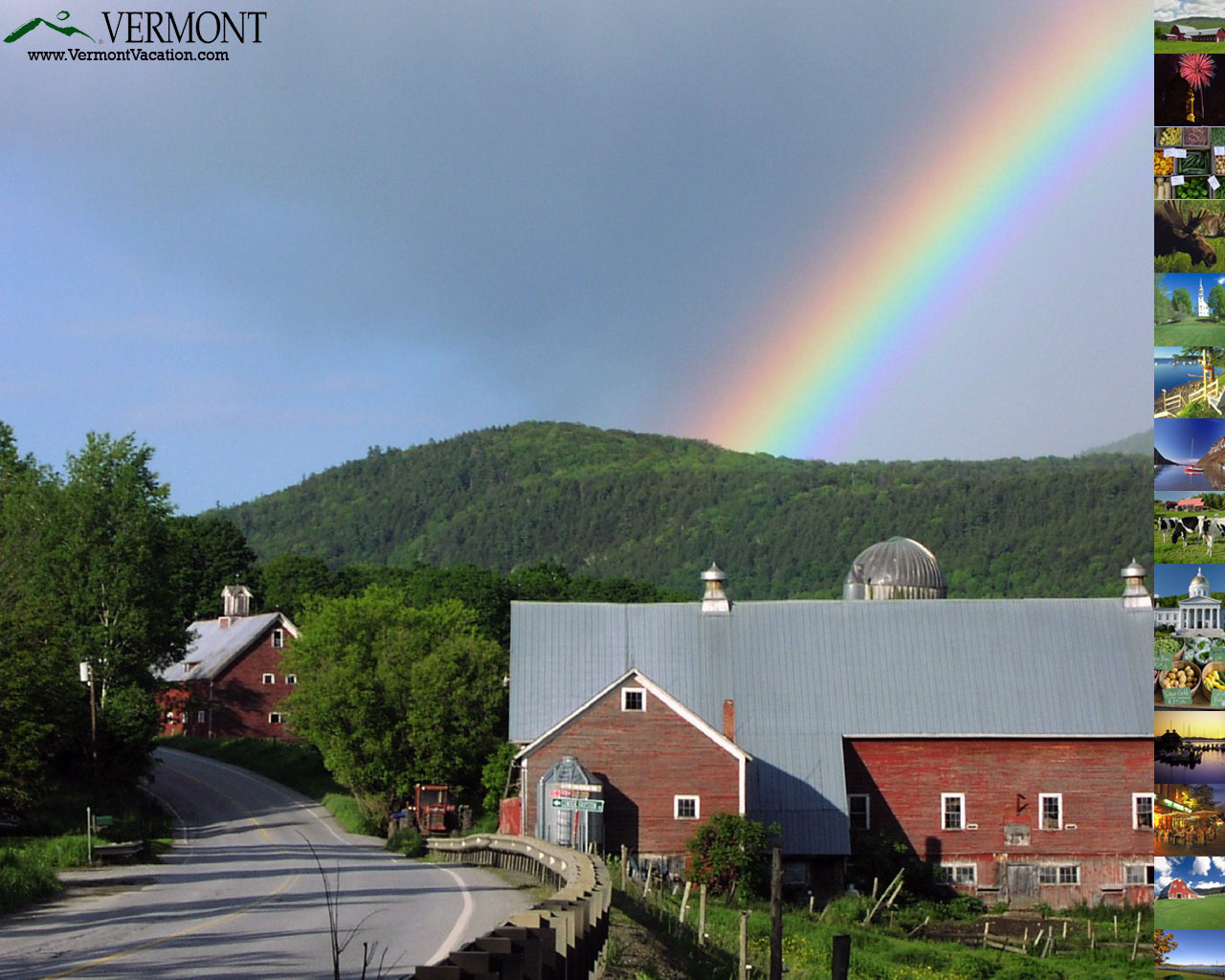 Download Vermont Seasonal Wallpapers - Rainbow On Itl.cat