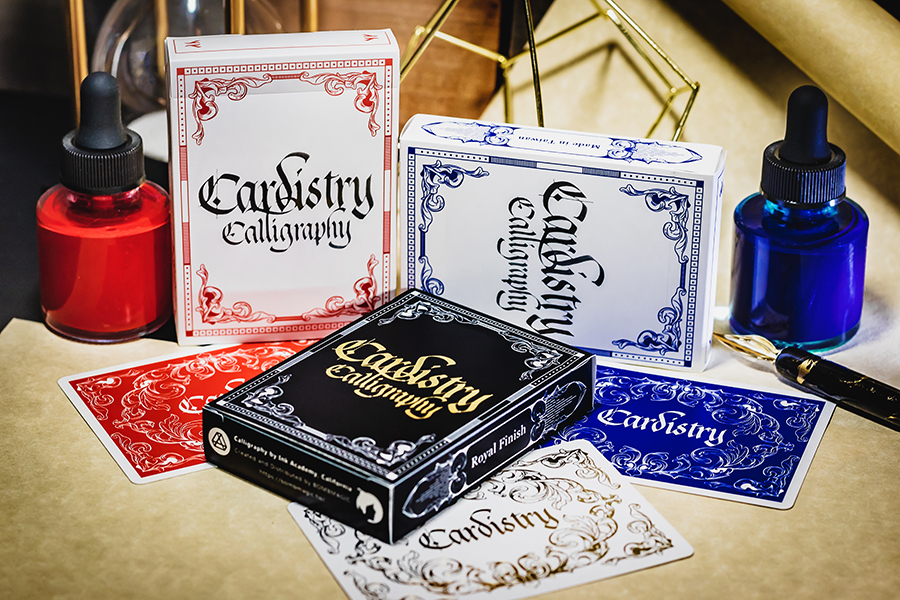 Cardistry - Cardistry Calligraphy Blue Playing Cards (#625431) - HD ...