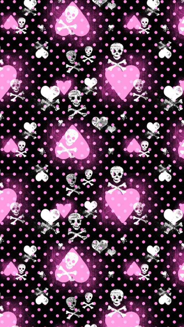 Pink Skull Wallpaper, Free Iphone Wallpaper, Cover - Pink Skulls And ...