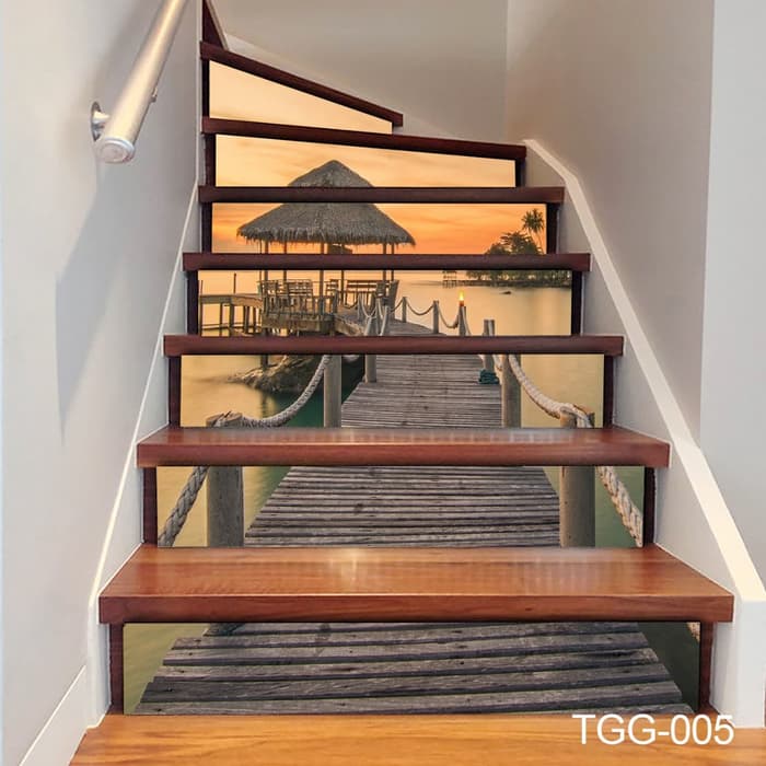 Wallpaper 3d Wallpaper Custom Wallpaper Tangga Pantai - Tangga 3d ...