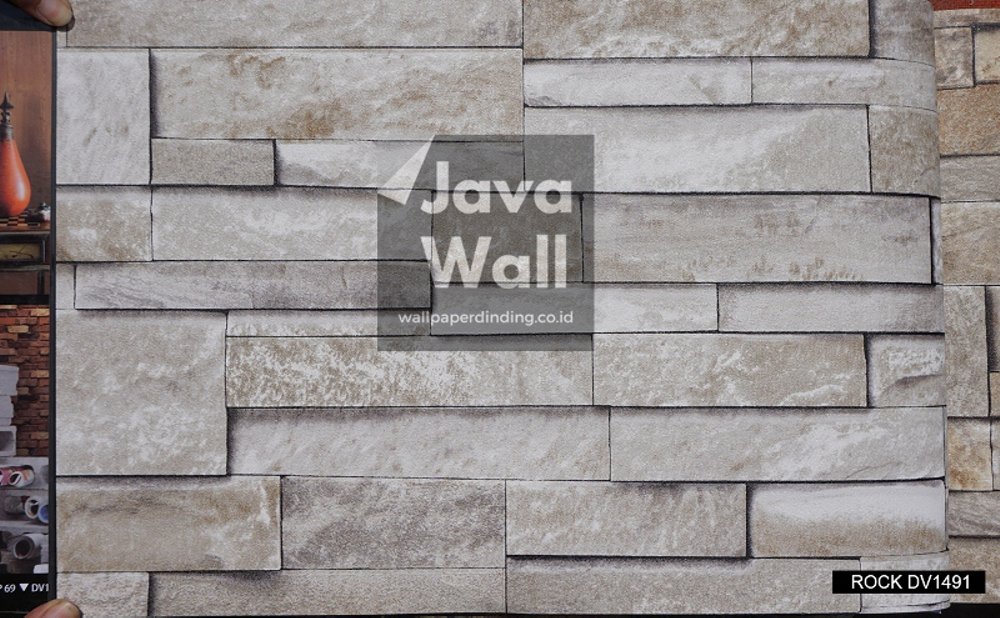 Wallpaper Dinding Rock Dv1491, Motif Batu Bata Warna - Texture Map Batu ...