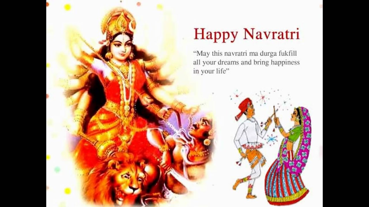 Happy Navratri 2015 Hd Wallpapers - Durga Maa Slogan (#759972) - HD ...