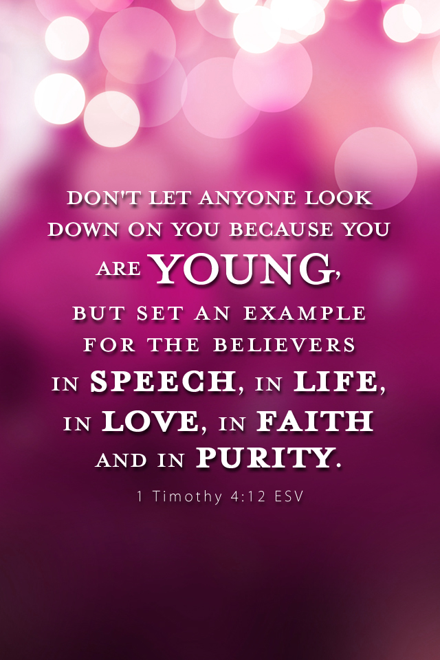 1 Timothy - 1 Timothy 4 12 (#767731) - HD Wallpaper & Backgrounds Download