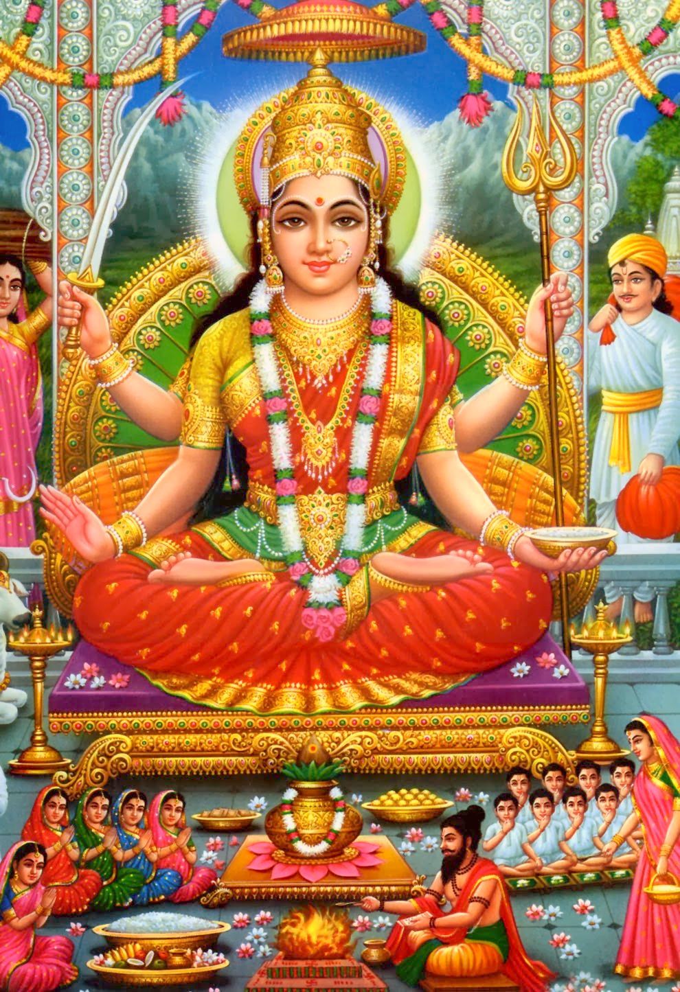 Santoshi Mata - Good Morning Santoshi Mata (#768670) - HD Wallpaper ...