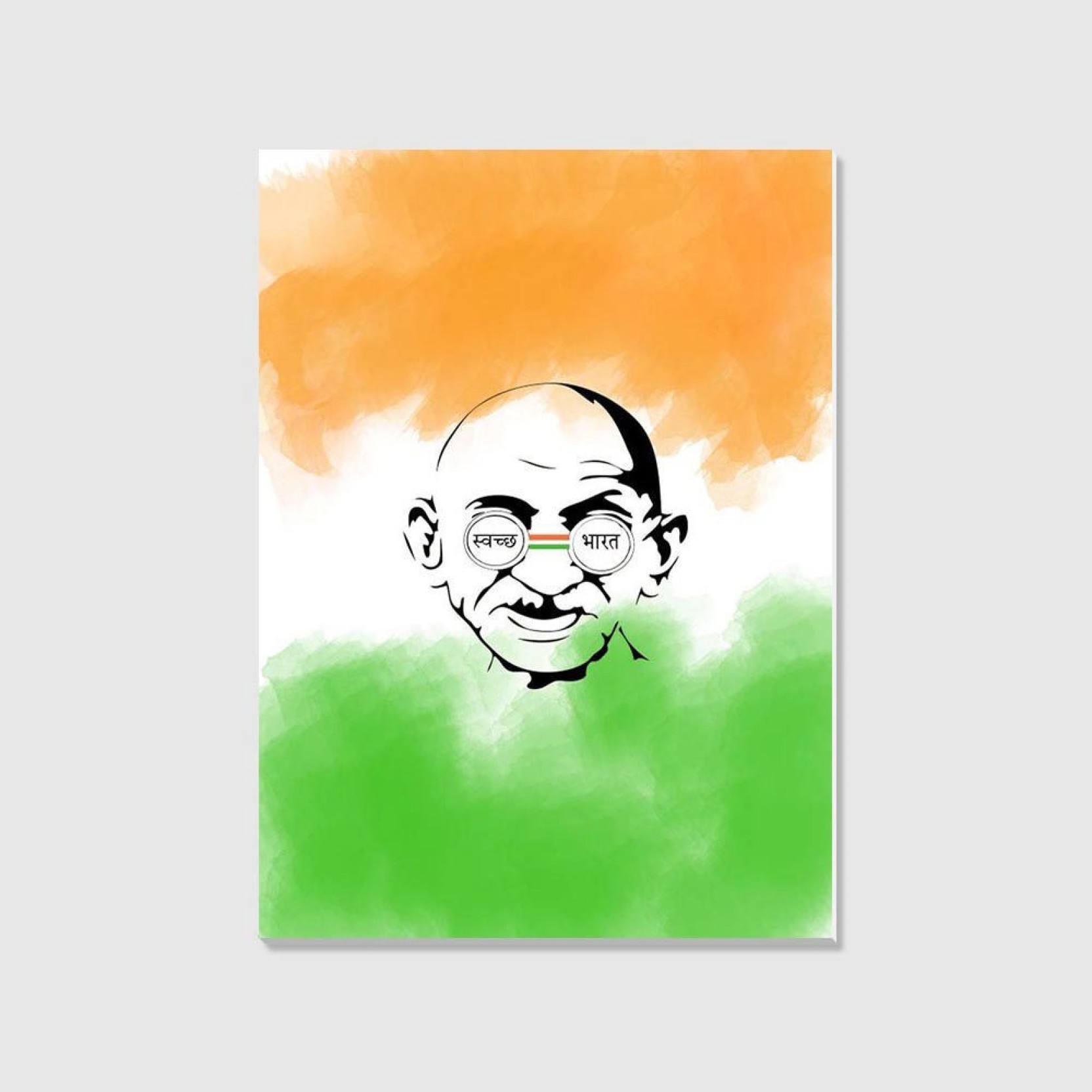 Download Swachh Bharat Abhiyan Stretched And Mounted Canvas - Drawing ...