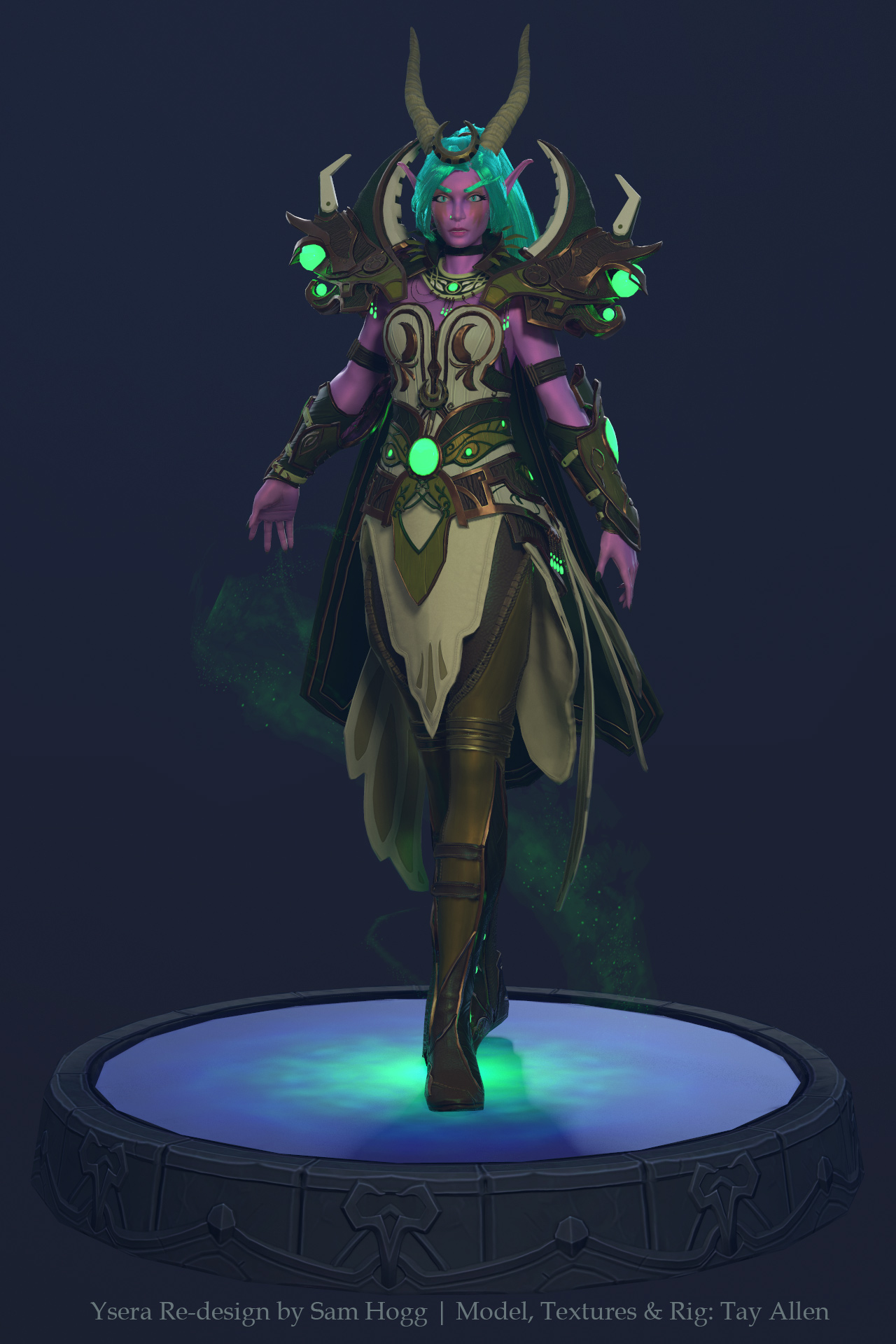 Ysera Re-design By Sam Hogg - Ysera Artstation (#778421) - HD Wallpaper ...