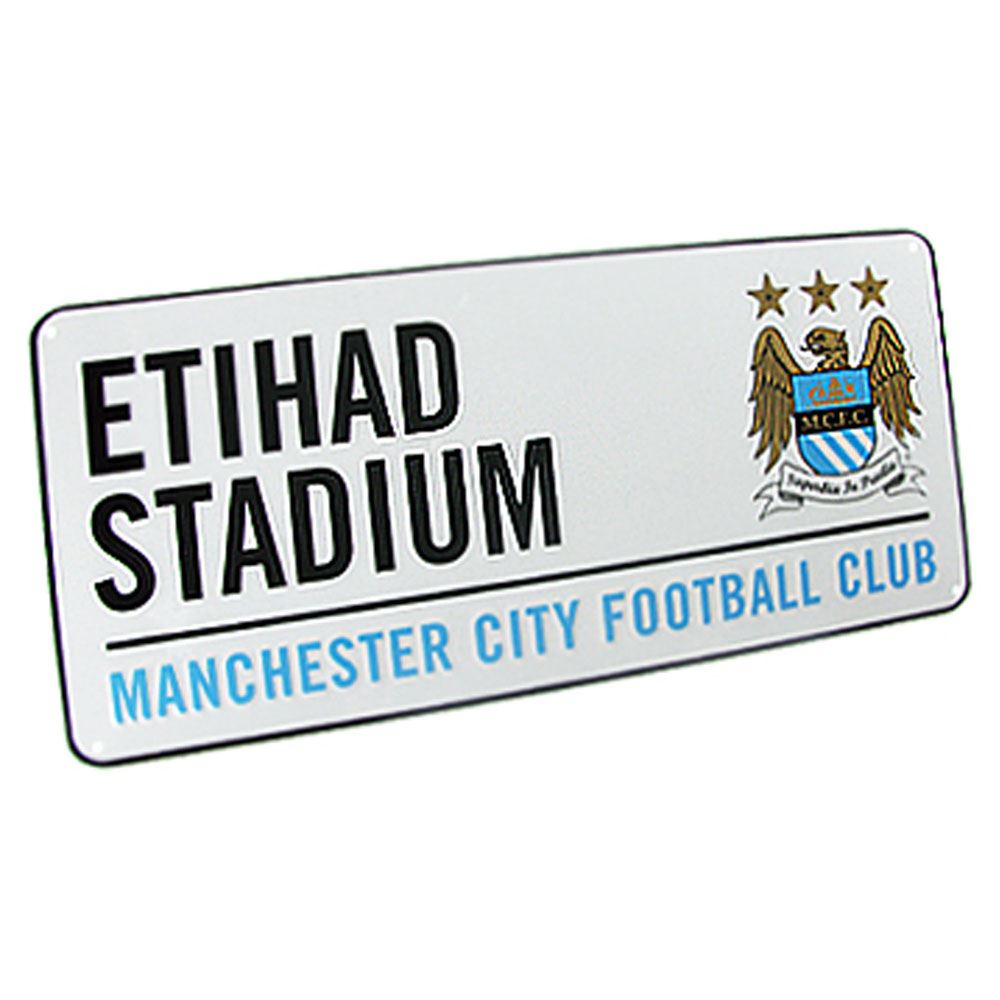Details About Manchester City White Etihad Football - Label (#792063 ...