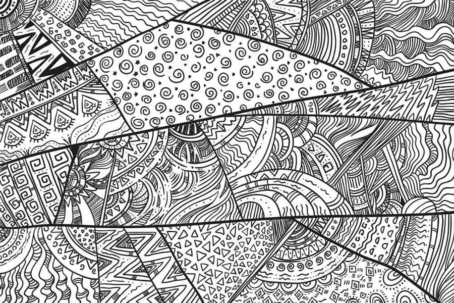 Retro Wallpaper, Scenic Wallpaper - Zentangle Patterns (#799668) - HD ...