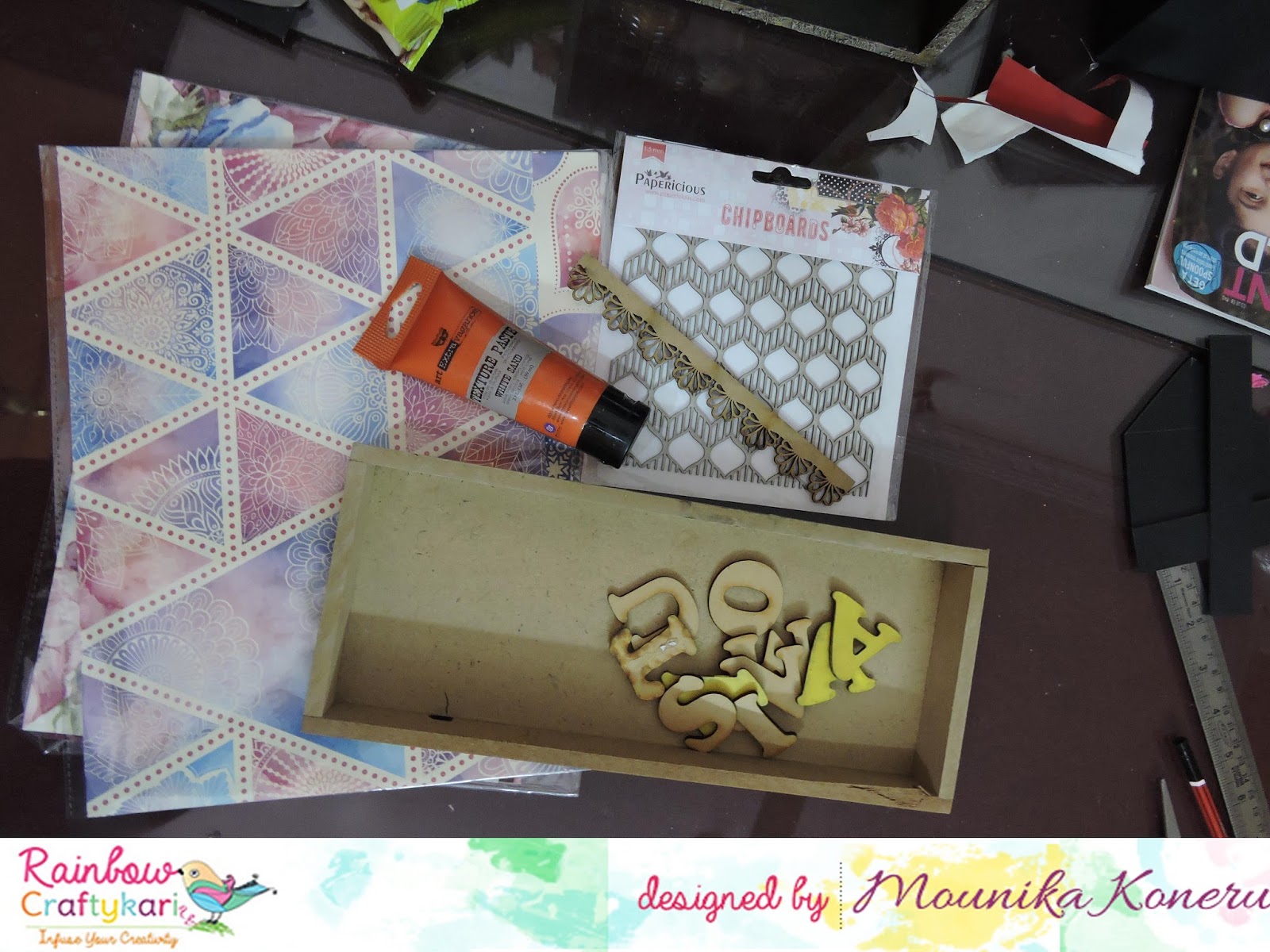 To Start With Lightly Sanded An Mdf Base And Clean - Packaging And ...