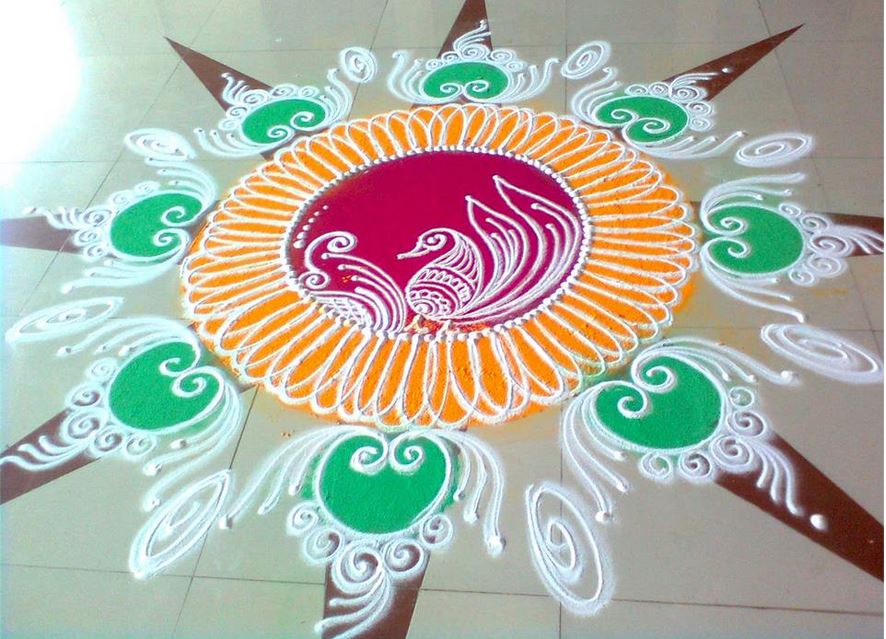 Beautiful Sanskar Bharti Rangoli Pattern - Rangoli (#815725) - HD ...
