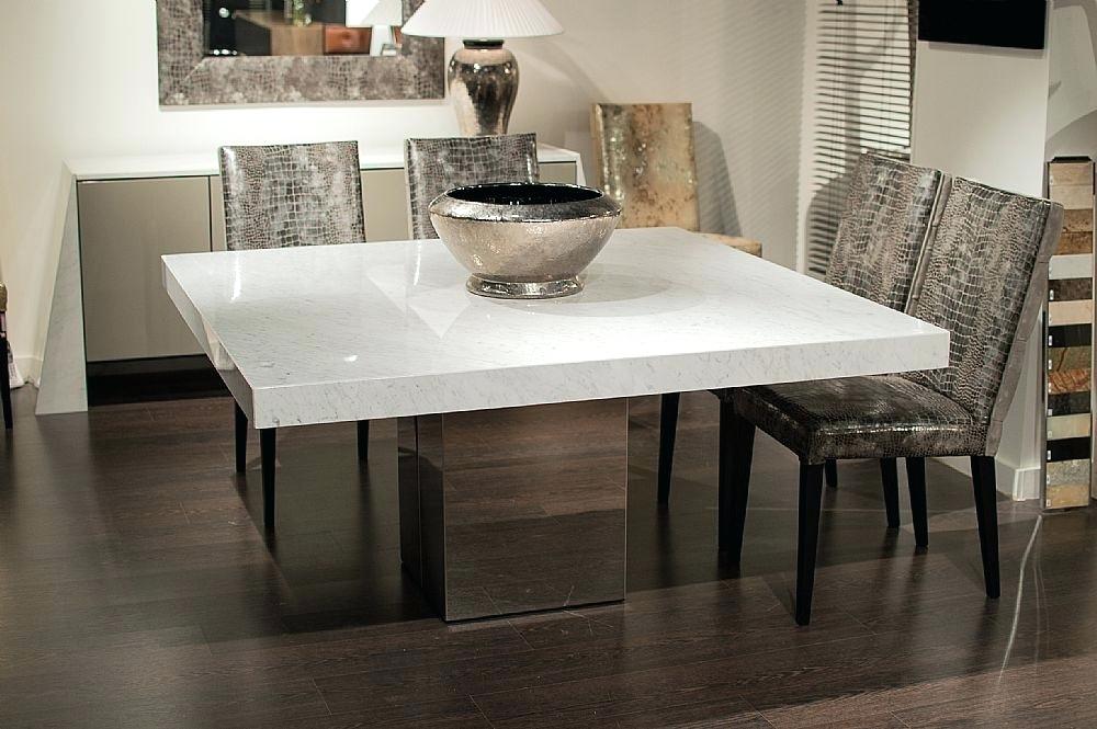 White Top Dining Table Amusing White Square Modern - Modern White ...