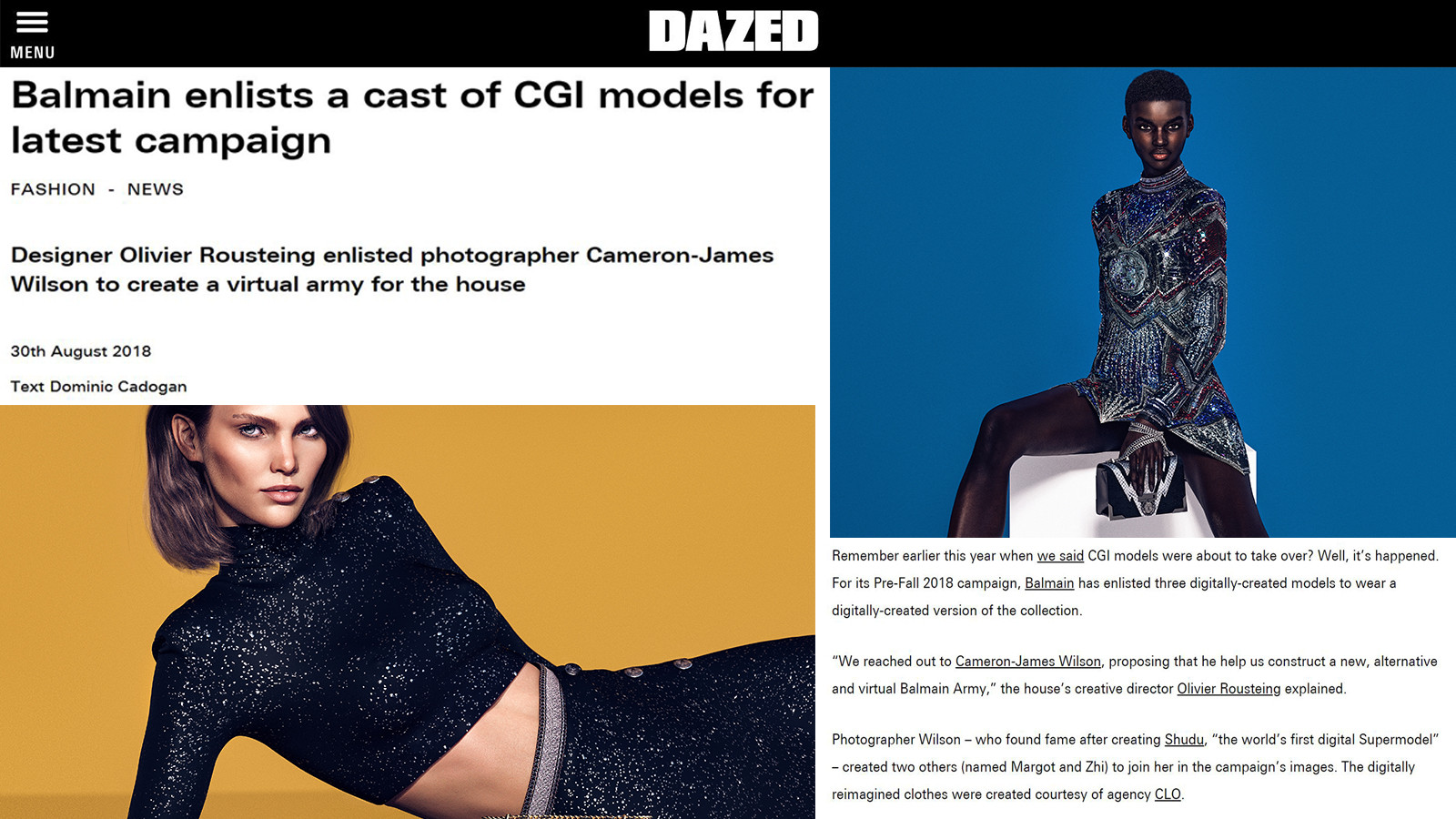 Dazed-balmain - Horse (#823486) - HD Wallpaper & Backgrounds Download