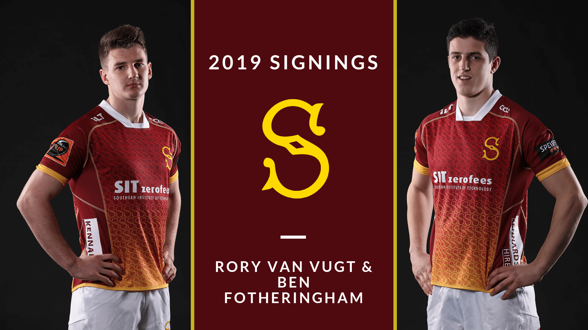 Fotheringham And Van Vugt Sign For Sit Zero Fees Southland - Player ...