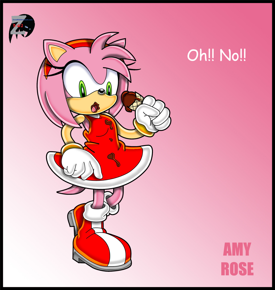 Dirty Amy Rose - Cartoon (#969985) - HD Wallpaper & Backgrounds Download