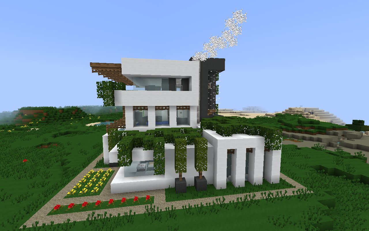 Minecraft Modern House Hd Wallpapers Download Free - Minecraft Hi Tech ...