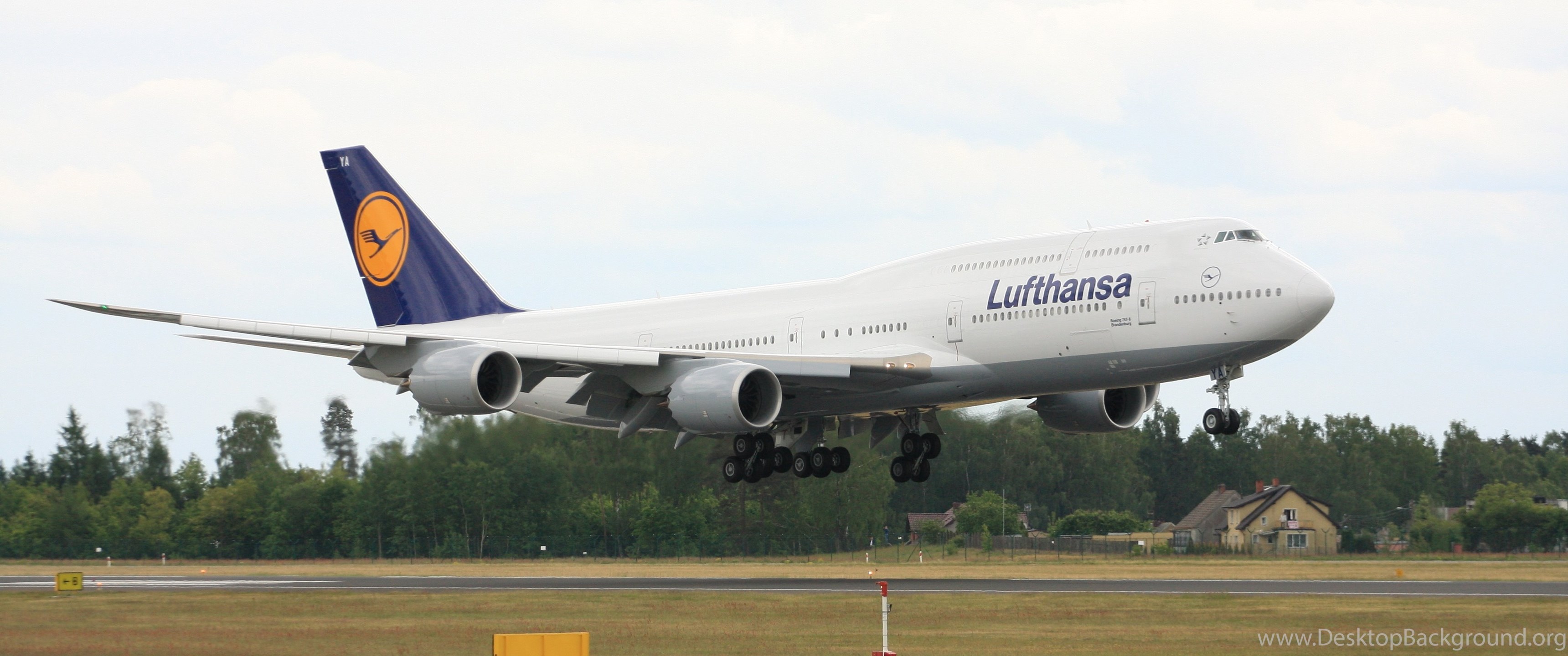 Widescreen - Lufthansa 747 8 4k (#994548) - HD Wallpaper & Backgrounds ...